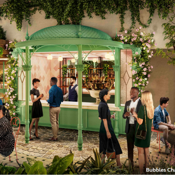 Bubbles Champagne Window - Royal Caribbean International - Icon of the ...